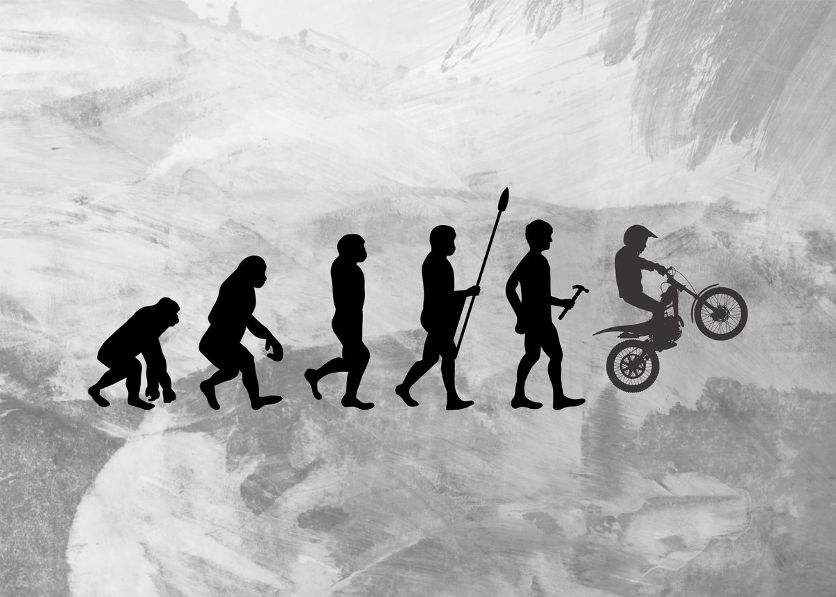 'evolution of BMX' Poster, picture, metal print, paint by Exclusive ...
