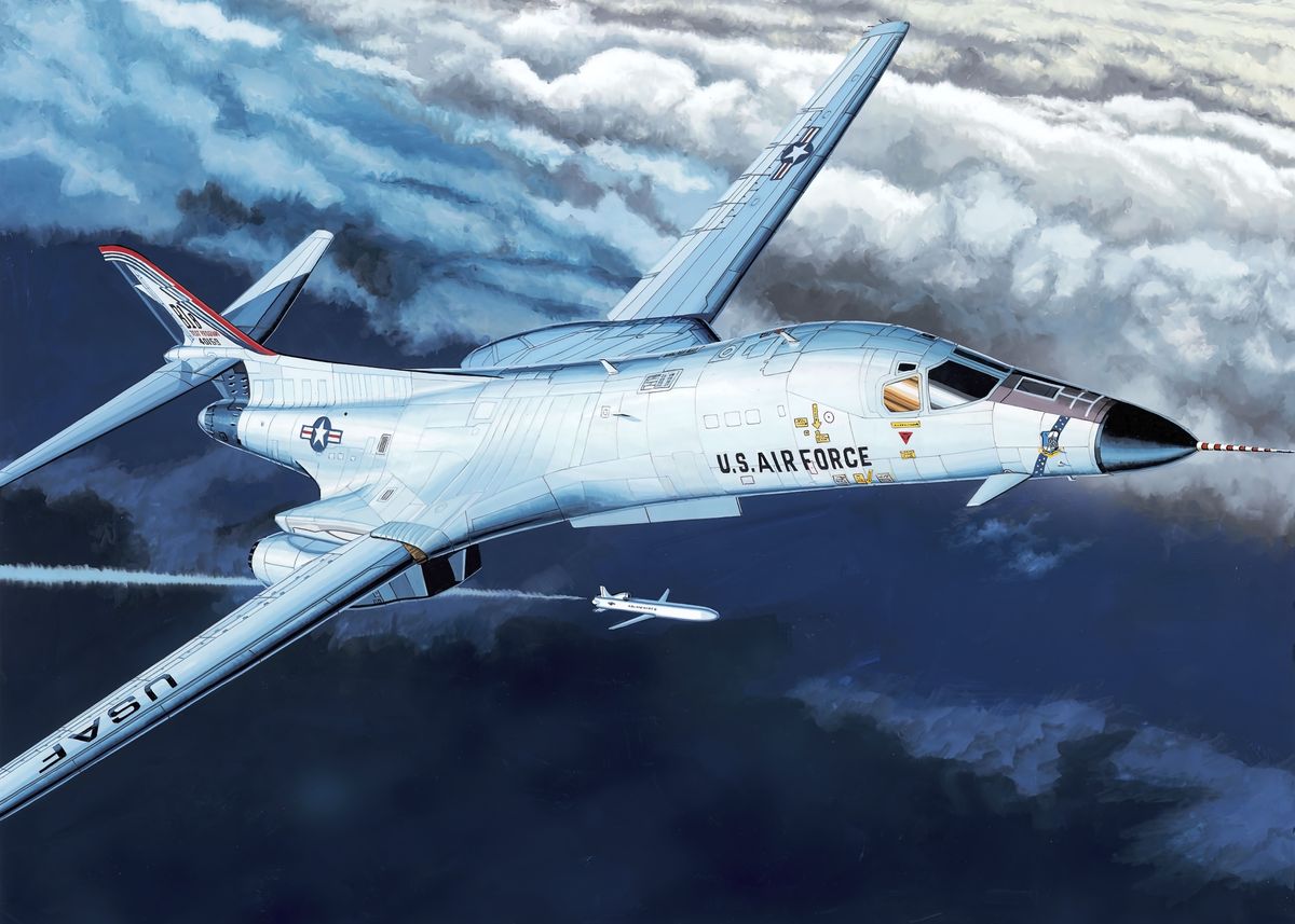 'B1B Lancer' Poster, picture, metal print, paint by AirCraft Lover ...