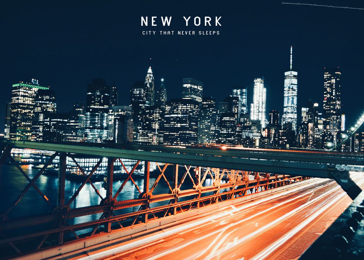 'New York ' Poster, picture, metal print, paint by Big City | Displate