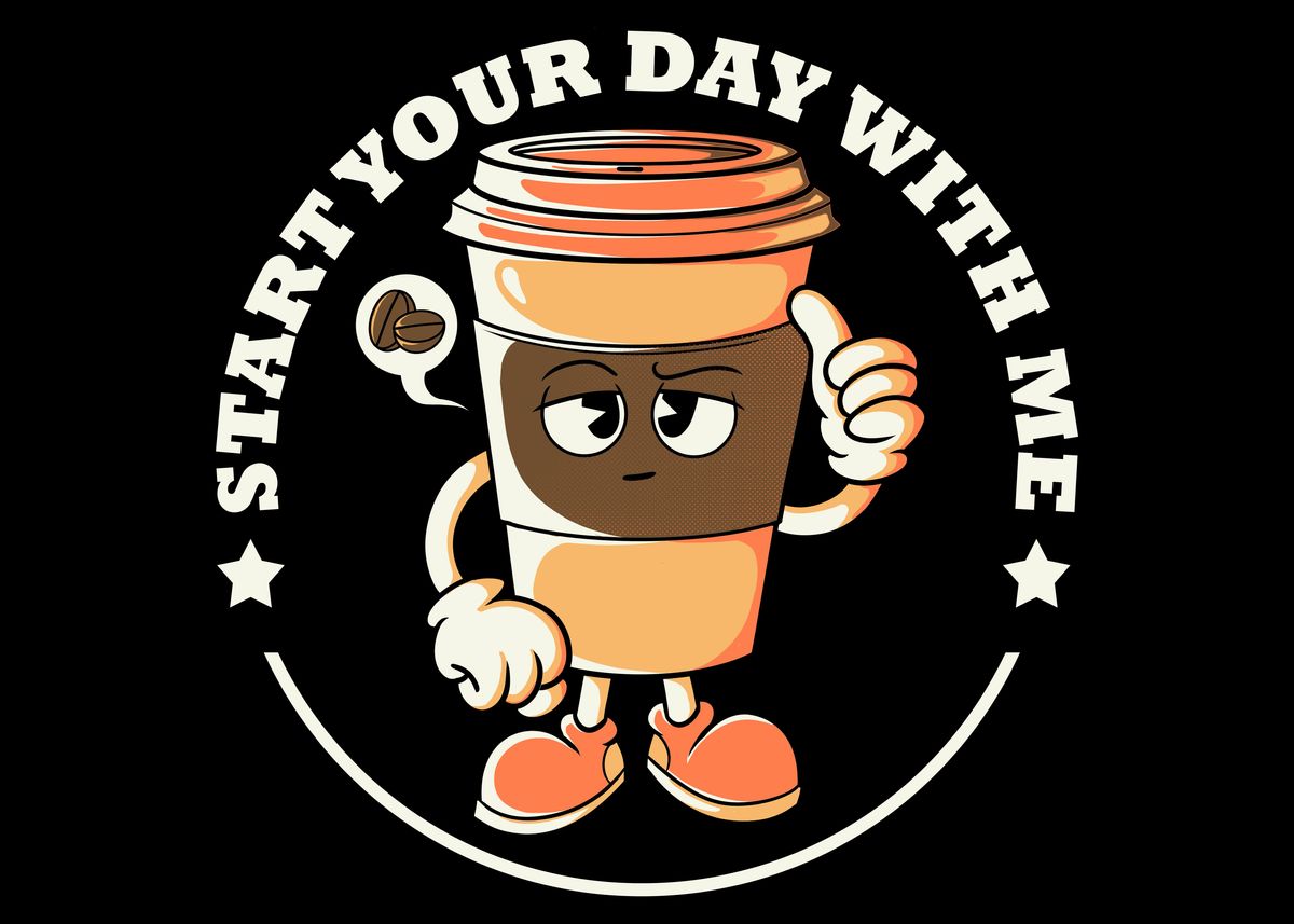 'Start your day' Poster, picture, metal print, paint by Eoli Studio ...