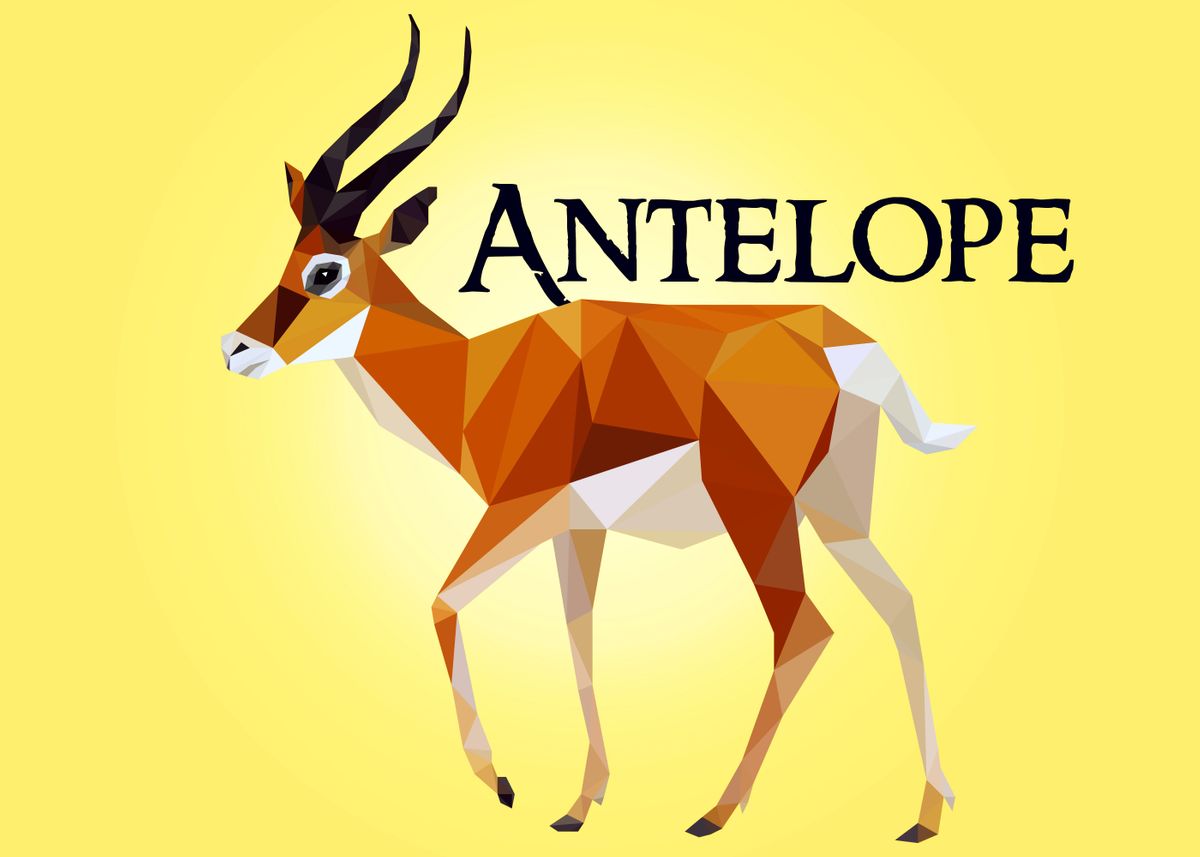 'Antelope' Poster, picture, metal print, paint by Dare Neil | Displate