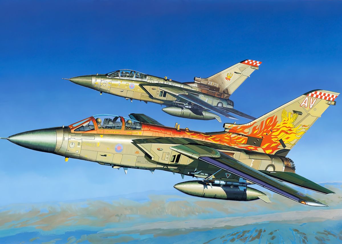 'Tornado F3' Poster, picture, metal print, paint by AirCraft Lover ...