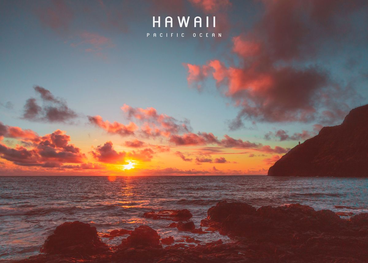 'Hawaii ' Poster, picture, metal print, paint by Travel Addict | Displate