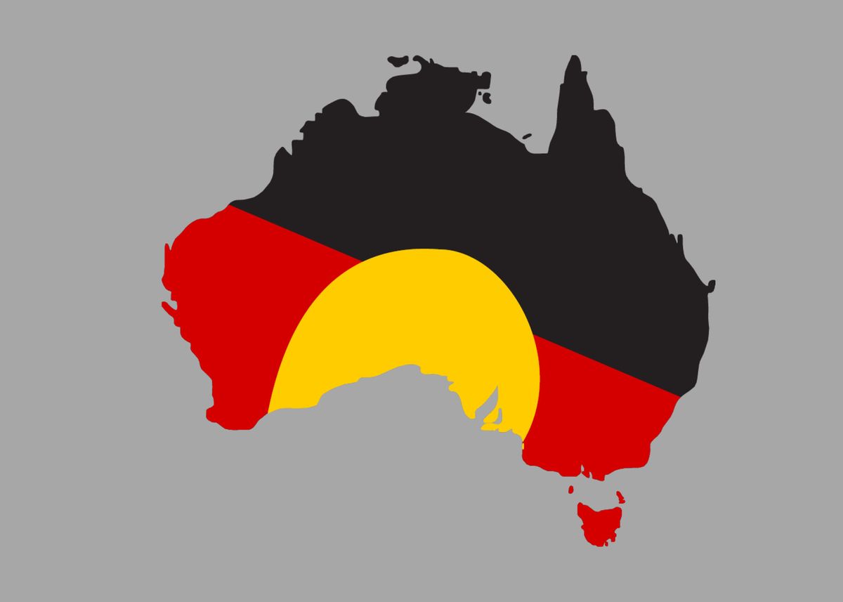 'Colourful Aussie Map' Poster, picture, metal print, paint by TheGolden ...