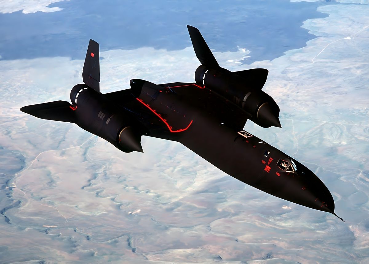 'Lockheed SR71 Blackbird' Poster, picture, metal print, paint by ...