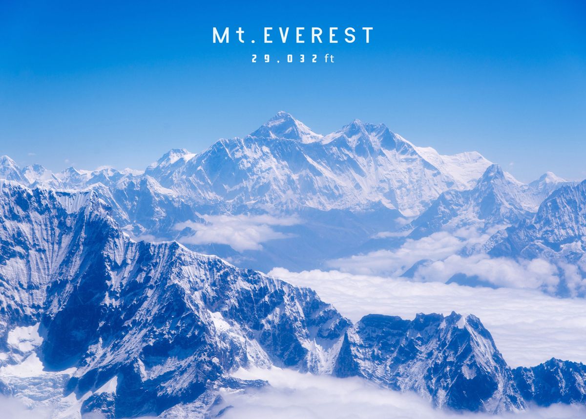 'Mount Everest ' Poster by Explore Universe | Displate