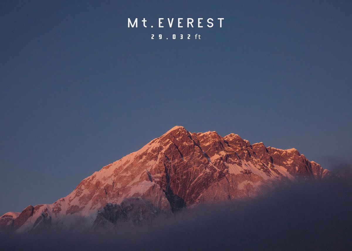 'Mount Everest ' Poster, picture, metal print, paint by Explore ...