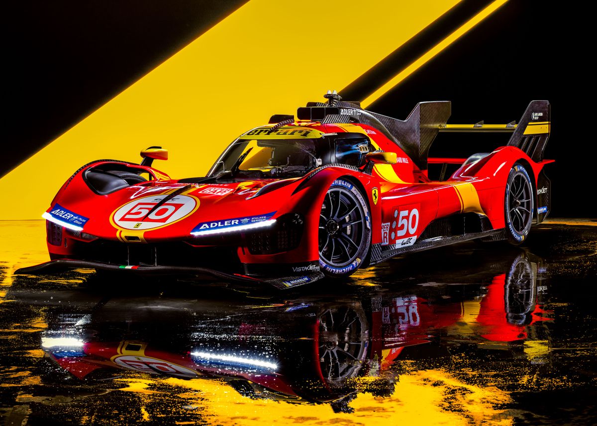 'Ferrari 499P' Poster, picture, metal print, paint by Supri GTR | Displate