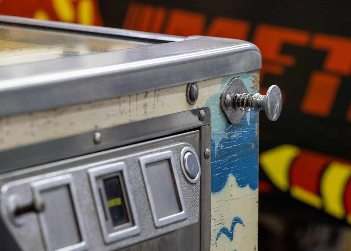 'Vintage Pinball Machines' Poster, picture, metal print, paint by ...