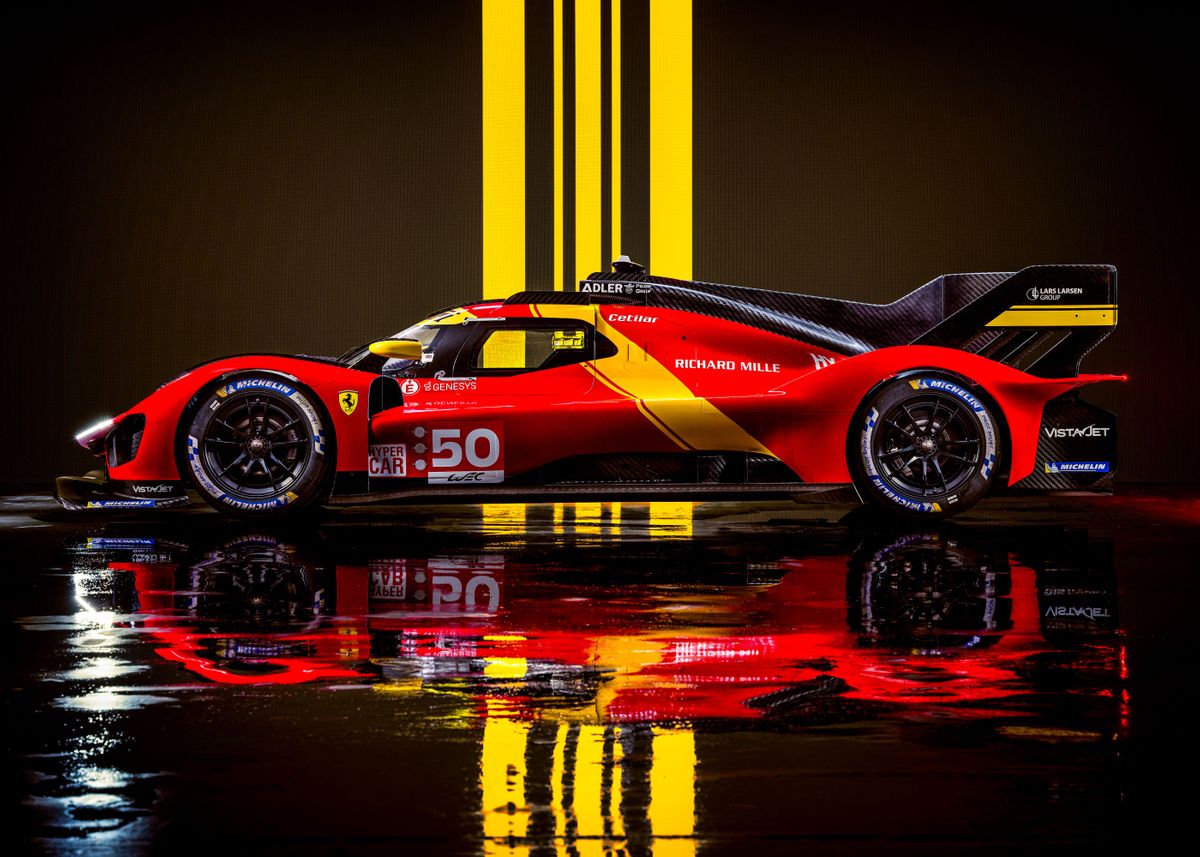 'Ferrari 499P' Poster, picture, metal print, paint by Supri GTR | Displate