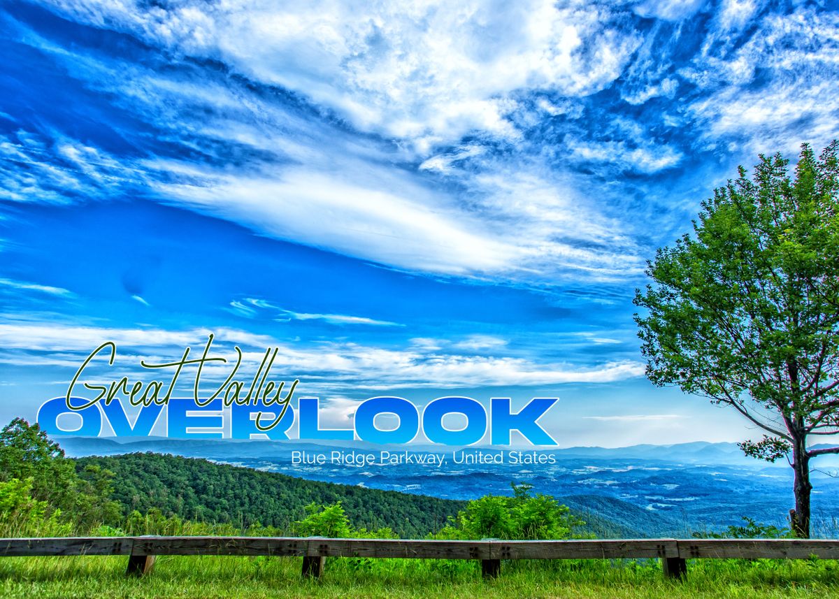 'Blue Ridge Parkway' Poster, picture, metal print, paint by Gestalt ...
