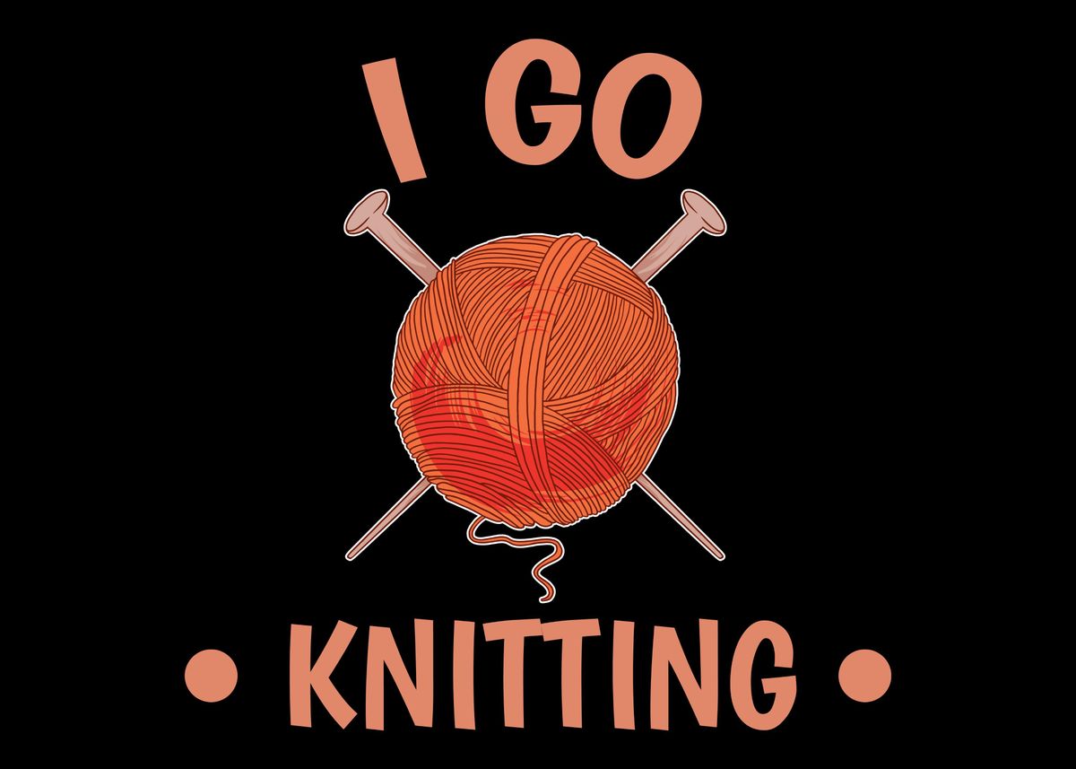 'Knitting Knitters' Poster by CrazySquirrel | Displate