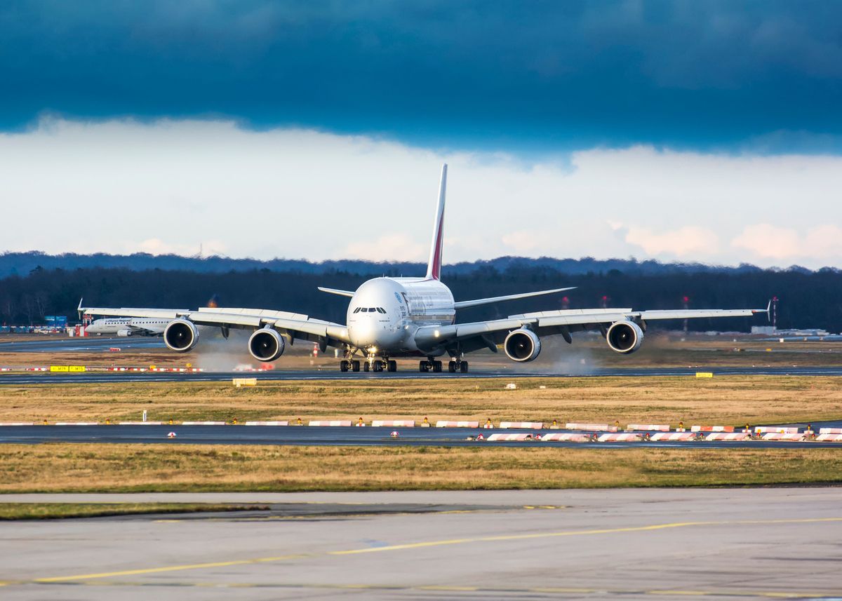 'Emirates A380' Poster, picture, metal print, paint by KarolPhotoworld ...