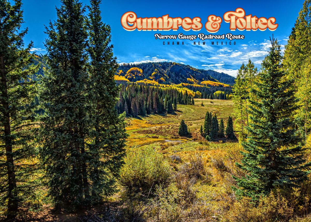 'Cumbres and Toltec Train' Poster, picture, metal print, paint by ...