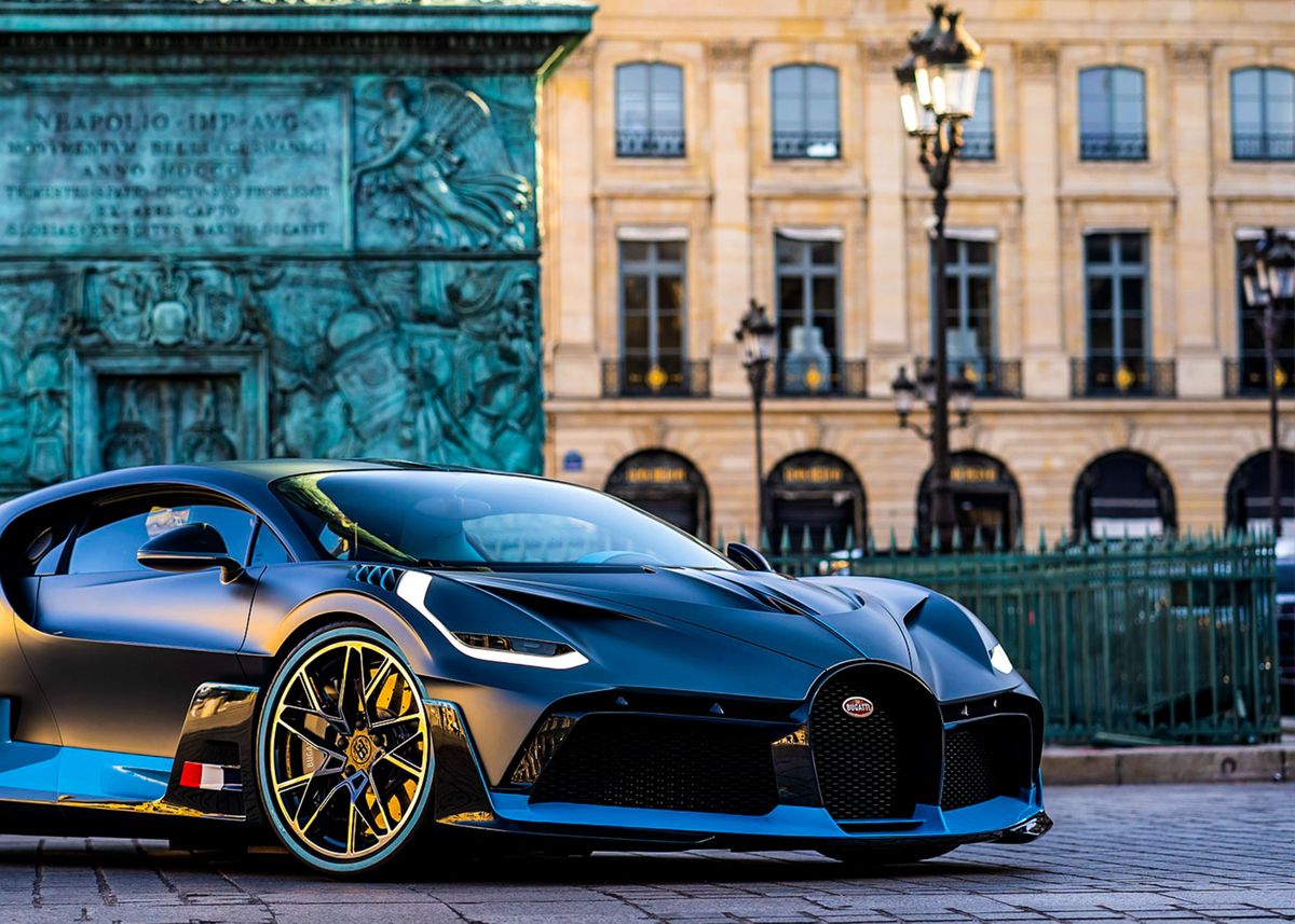 'Bugatti Divo' Poster, picture, metal print, paint by Supri GTR | Displate