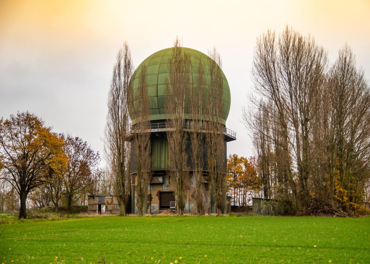 'Military radar landscape' Poster, picture, metal print, paint by ...