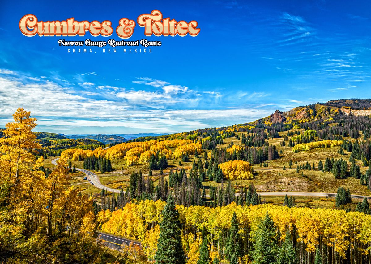 'Cumbres and Toltec Train' Poster, picture, metal print, paint by ...