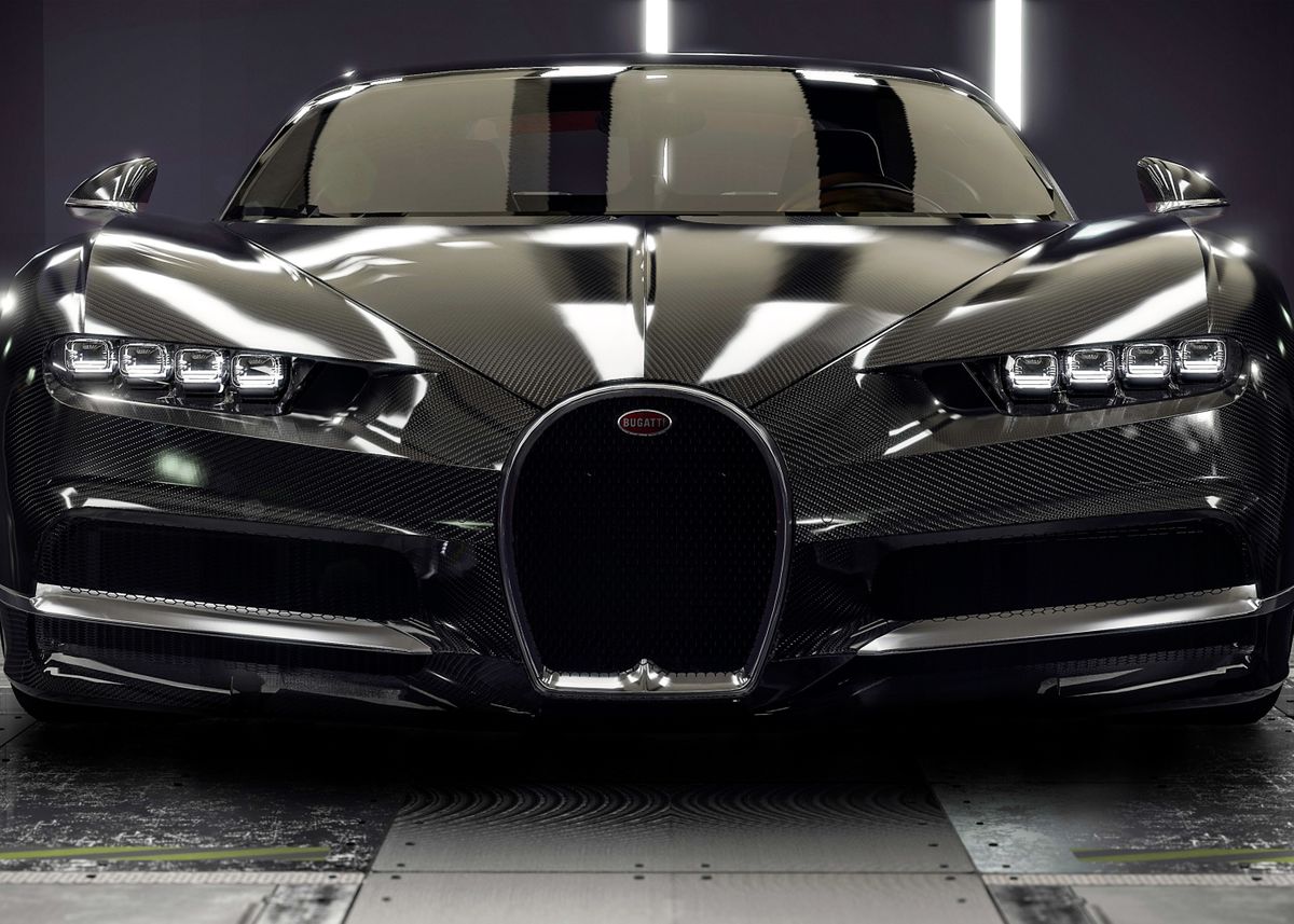 'Bugatti Chiron Carbon ' Poster by Supri GTR | Displate