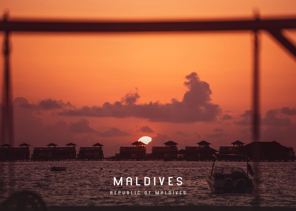 'Maldives ' Poster, picture, metal print, paint by Explore Universe ...