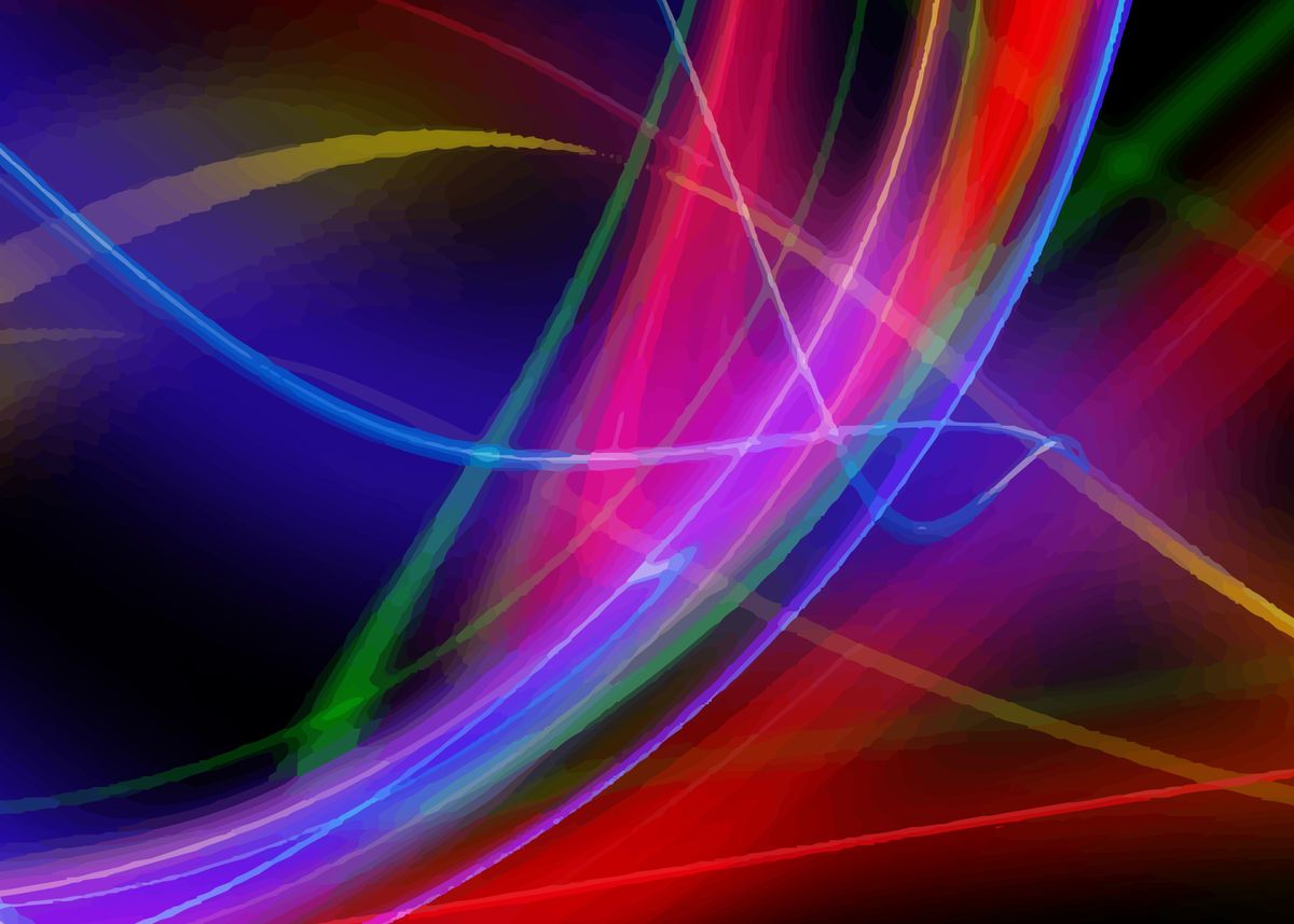 'abstract line' Poster by TheGolden Hand | Displate