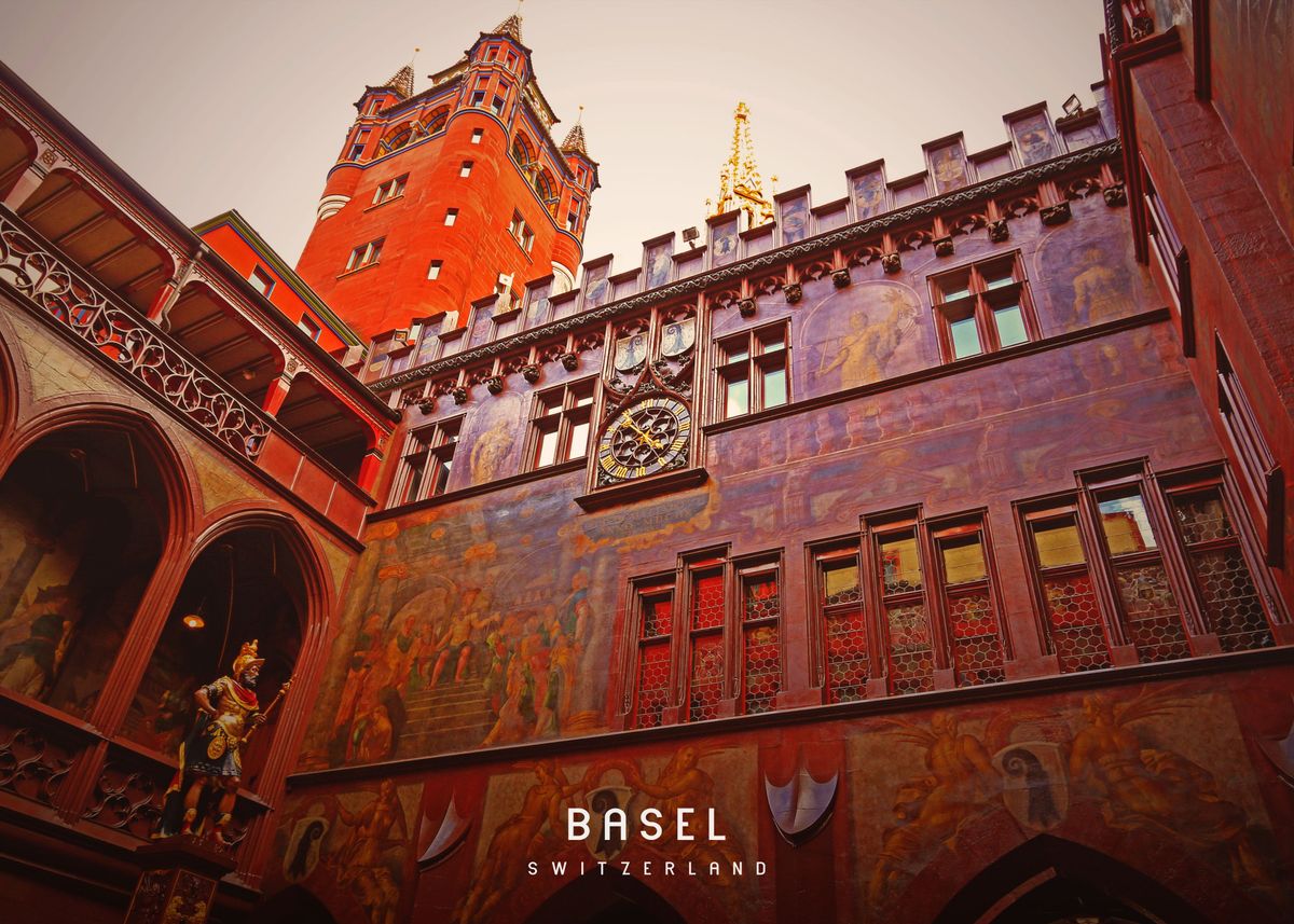 'Basel ' Poster, picture, metal print, paint by Famous City | Displate