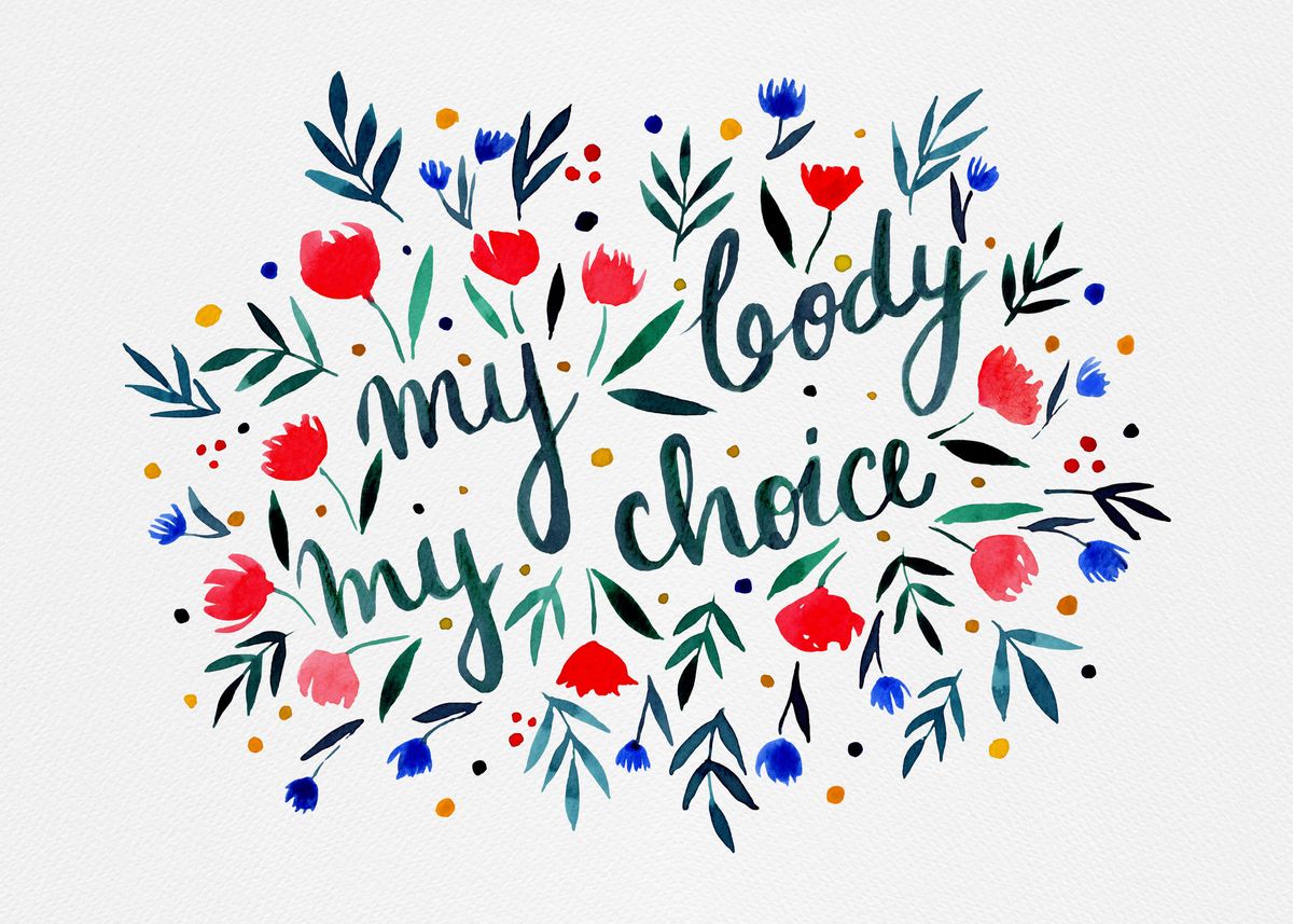 'My body my choice' Poster by Angela Minca | Displate