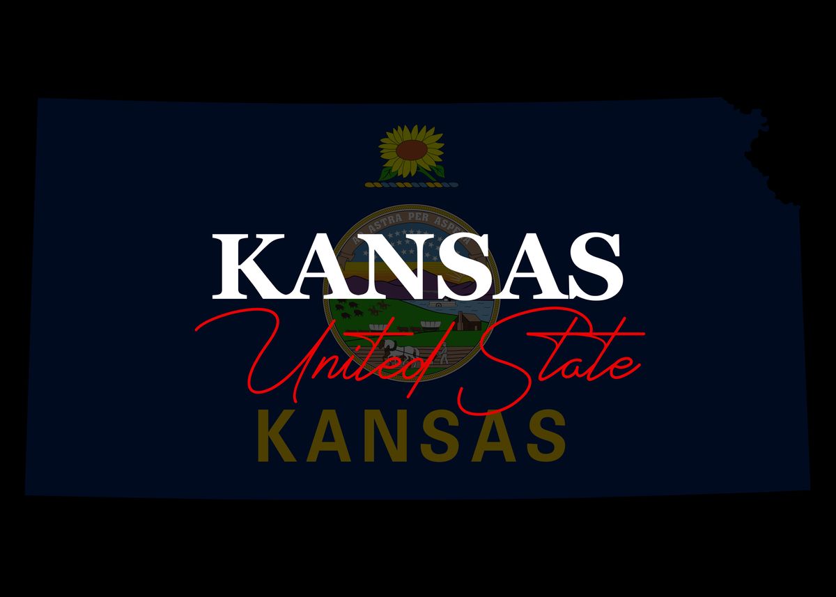 'Kansas' Poster, picture, metal print, paint by Hita Ando | Displate