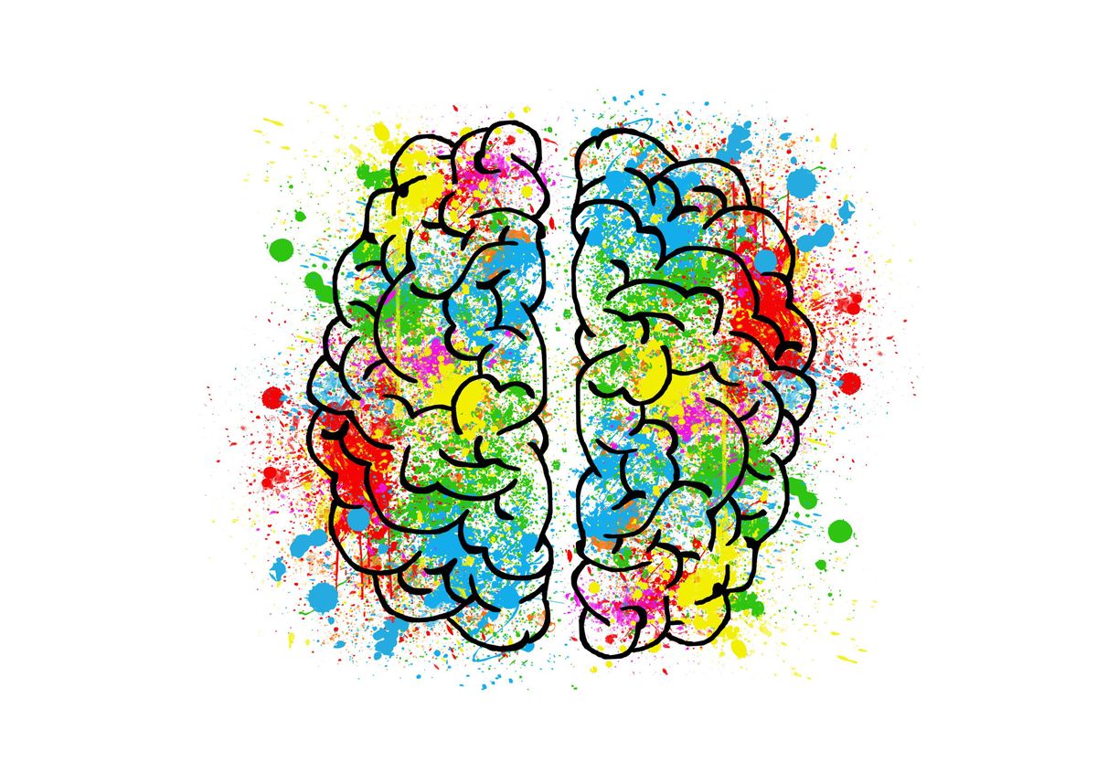 'brain colorful' Poster, picture, metal print, paint by The Volcano ...