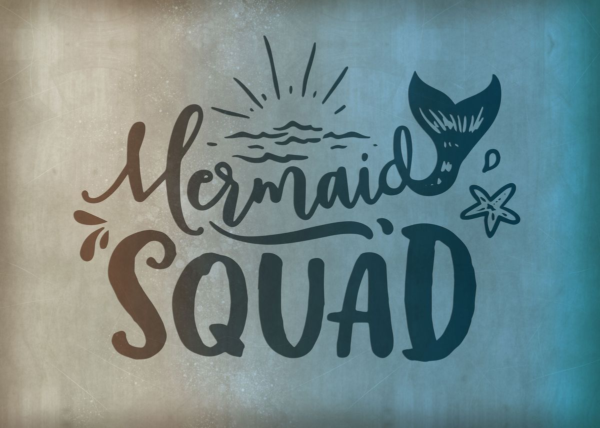 'Mermaid Squad' Poster by XandYart | Displate