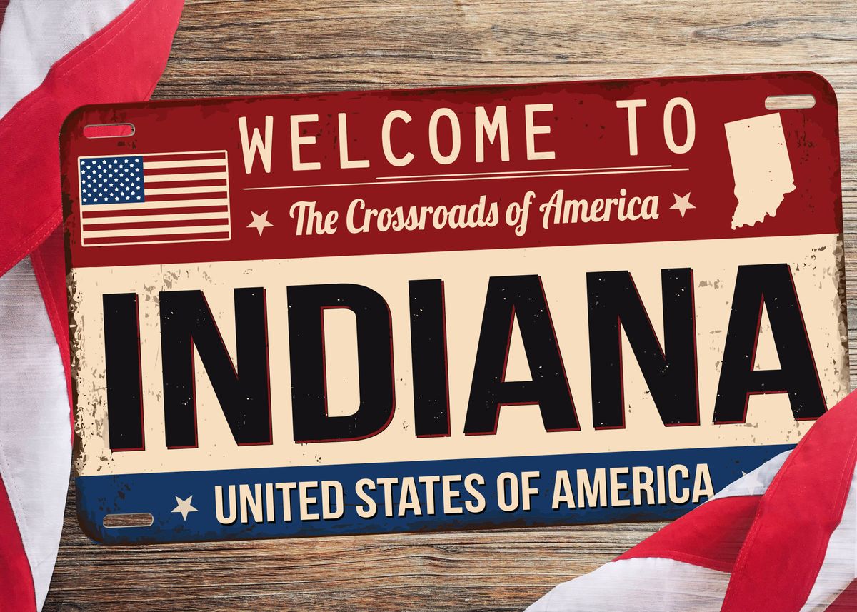 'INDIANA PLATES' Poster, picture, metal print, paint by Paulix Bed ...