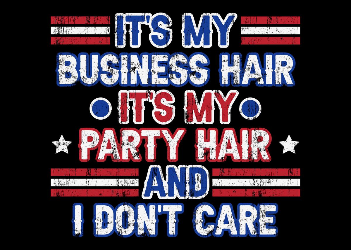 'Mullet' Poster, picture, metal print, paint by CrazySquirrel | Displate