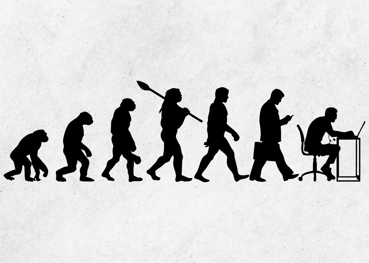 'Gamer Evolution Game Room' Poster, picture, metal print, paint by Game ...