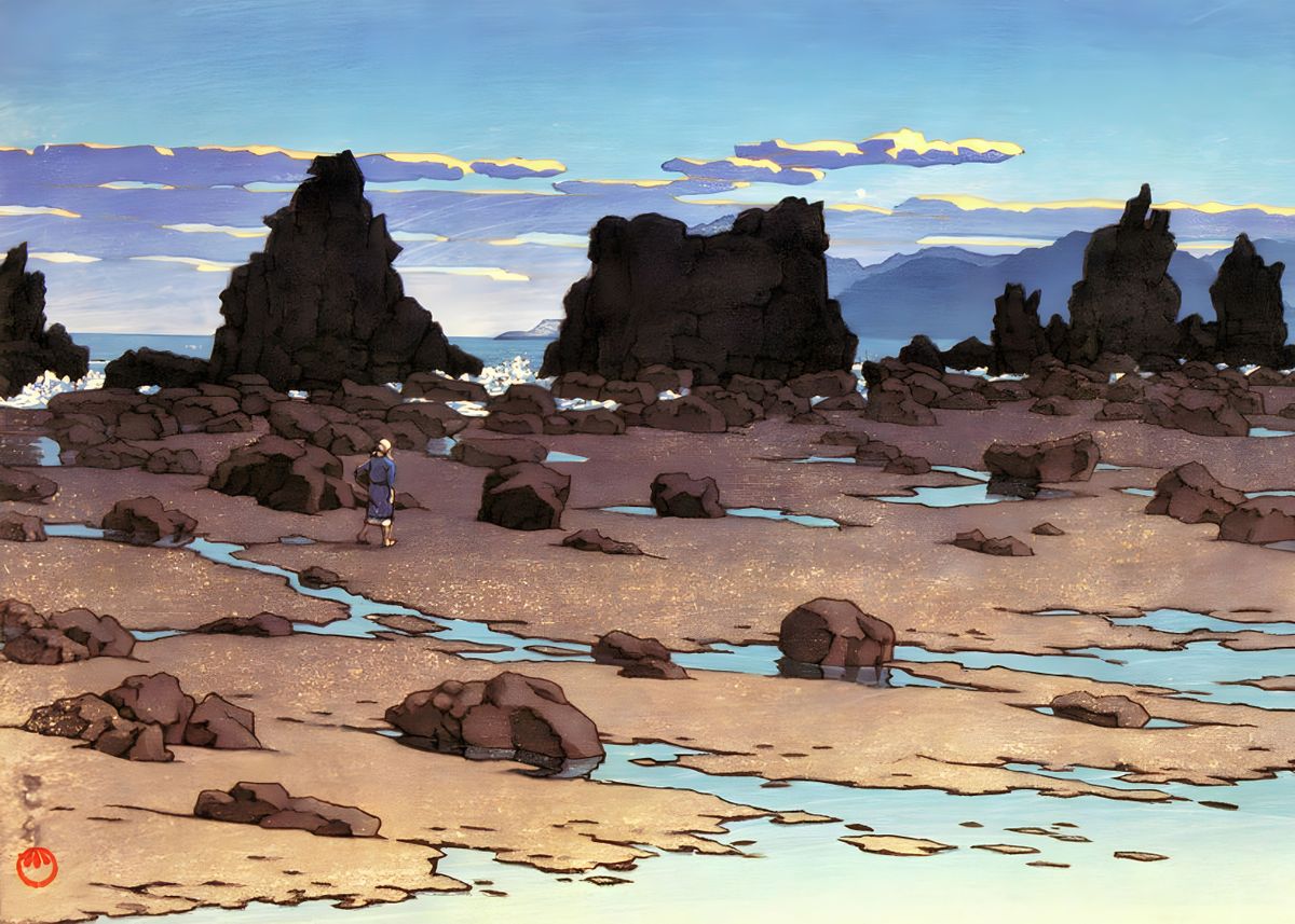 'Ukiyo e Kushimoto' Poster, picture, metal print, paint by kagezami ...