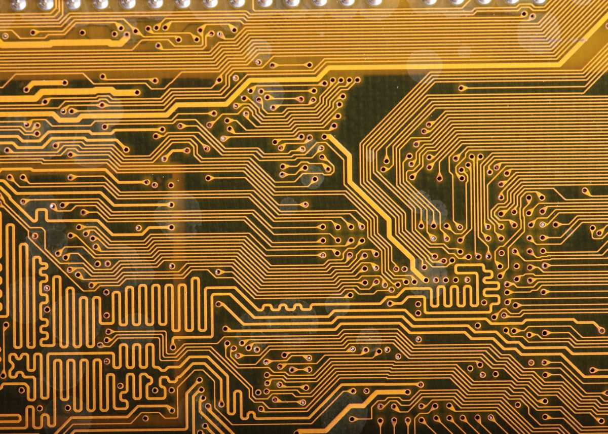 'Circuit Board' Poster, picture, metal print, paint by KrispyArt | Displate