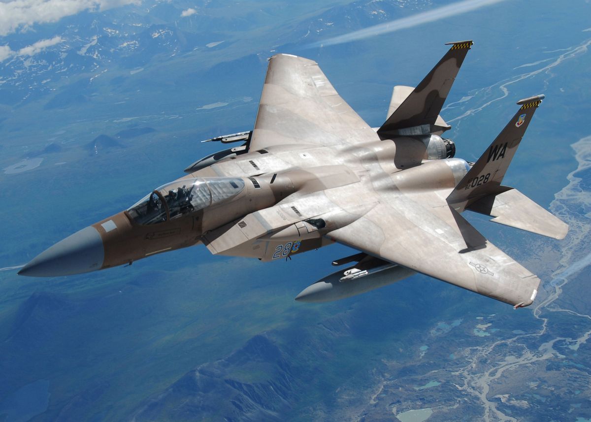 'F15 Eagle' Poster, picture, metal print, paint by Maverick Top Gun ...