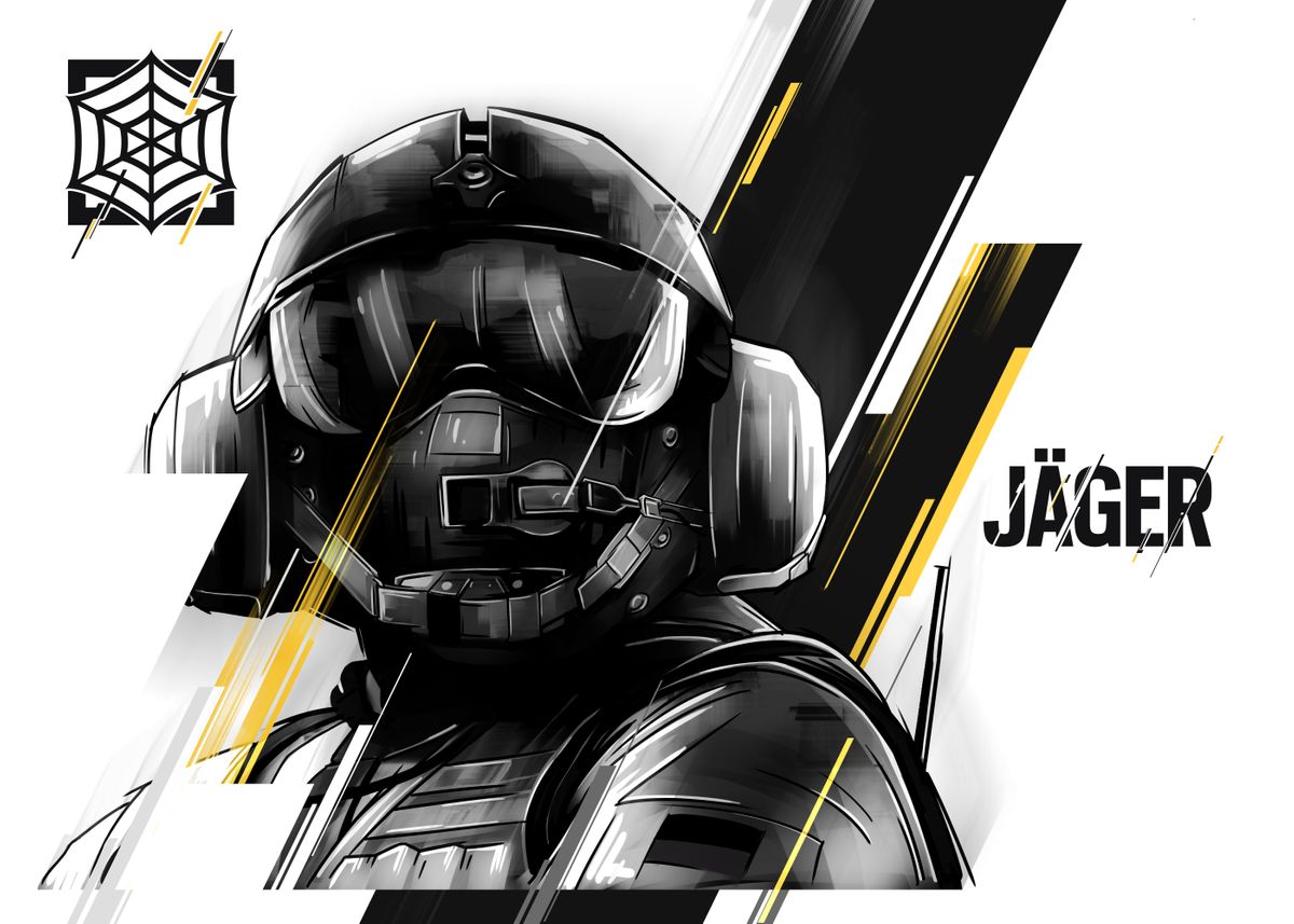 'Jager' Poster, picture, metal print, paint by Rainbow Six Siege | Displate