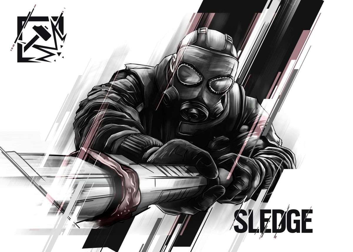 'Sledge' Poster, picture, metal print, paint by Rainbow Six Siege ...