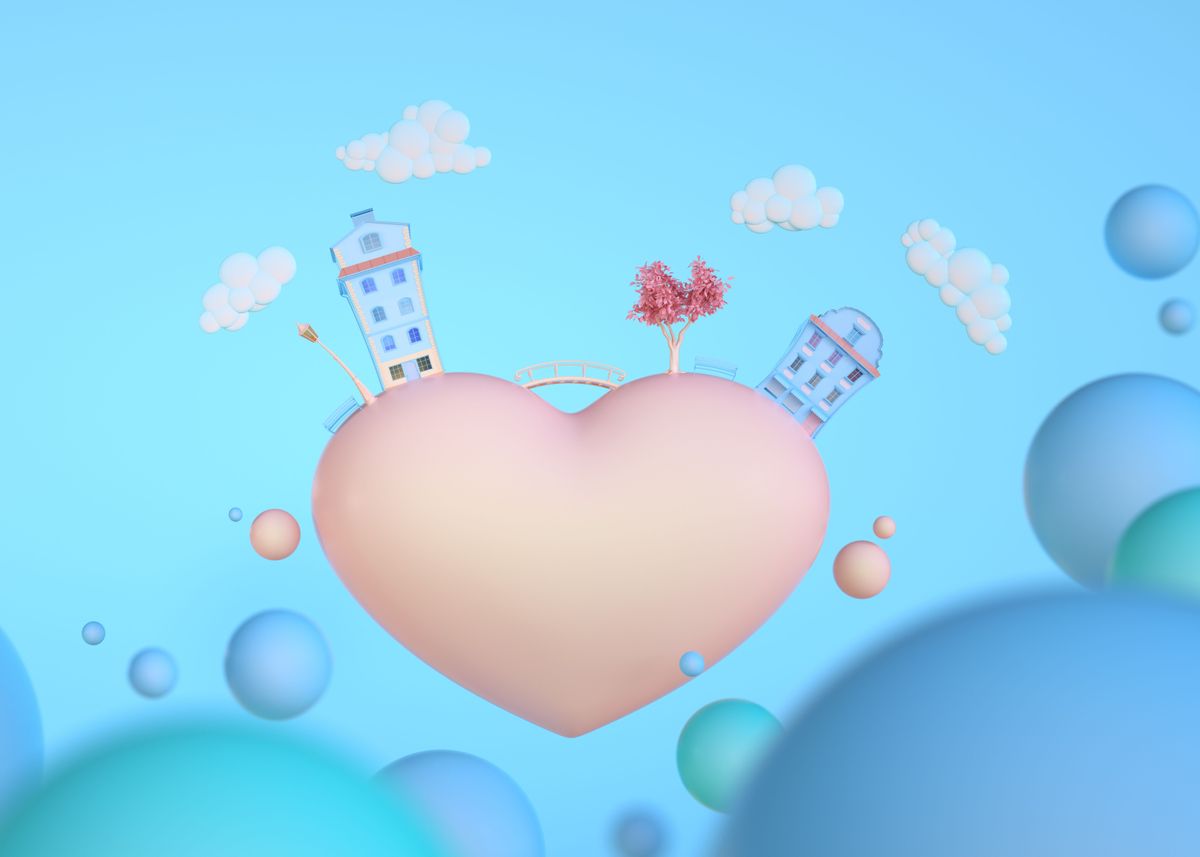 'Cozy world' Poster, picture, metal print, paint by Tatiana Shepeleva ...