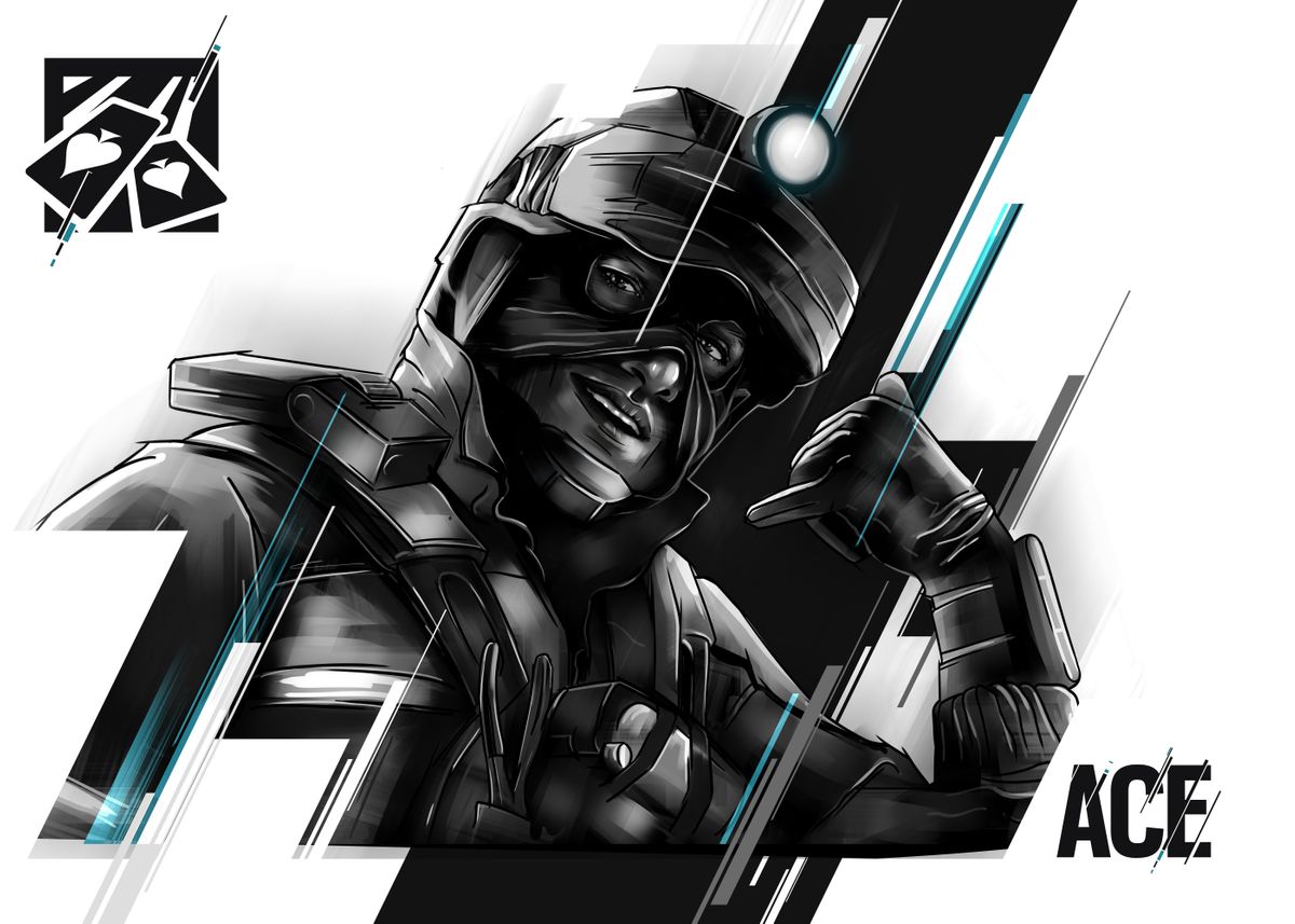 'Ace' Poster, picture, metal print, paint by Rainbow Six Siege | Displate