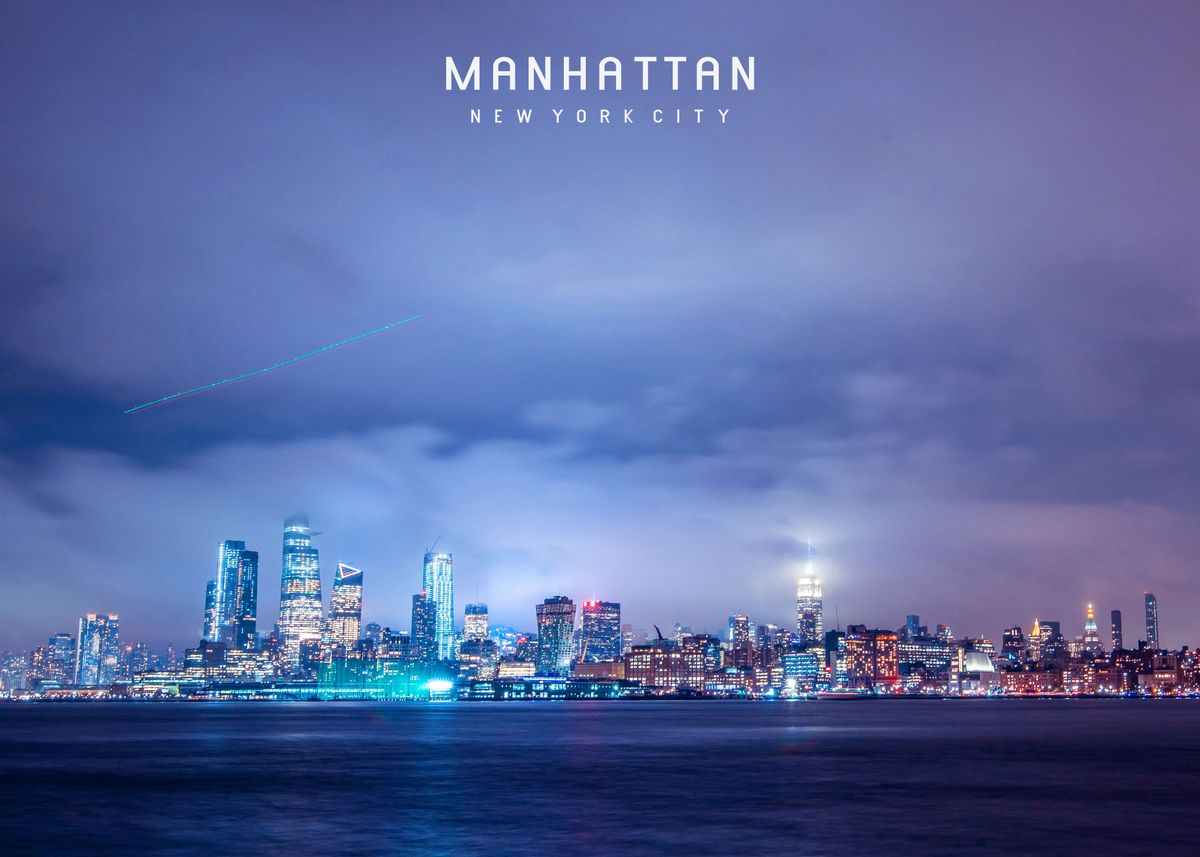 'Manhattan ' Poster, picture, metal print, paint by Explore Universe ...