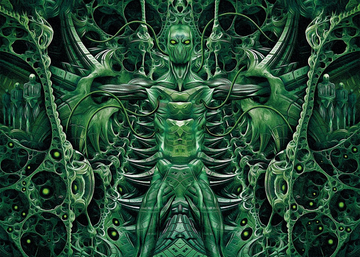 'Alien Factory' Poster, picture, metal print, paint by Diego Gedoz de ...