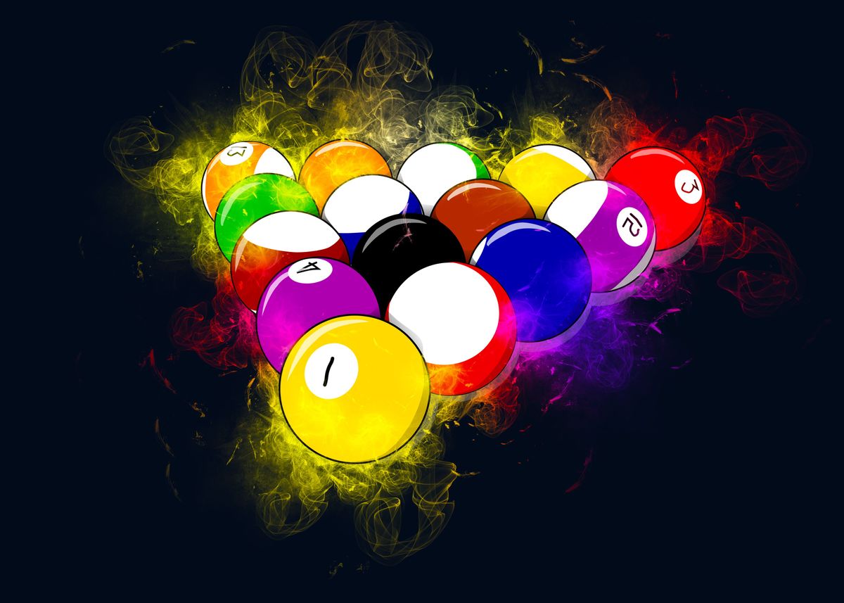 '8 ball smoke ' Poster by The Volcano | Displate