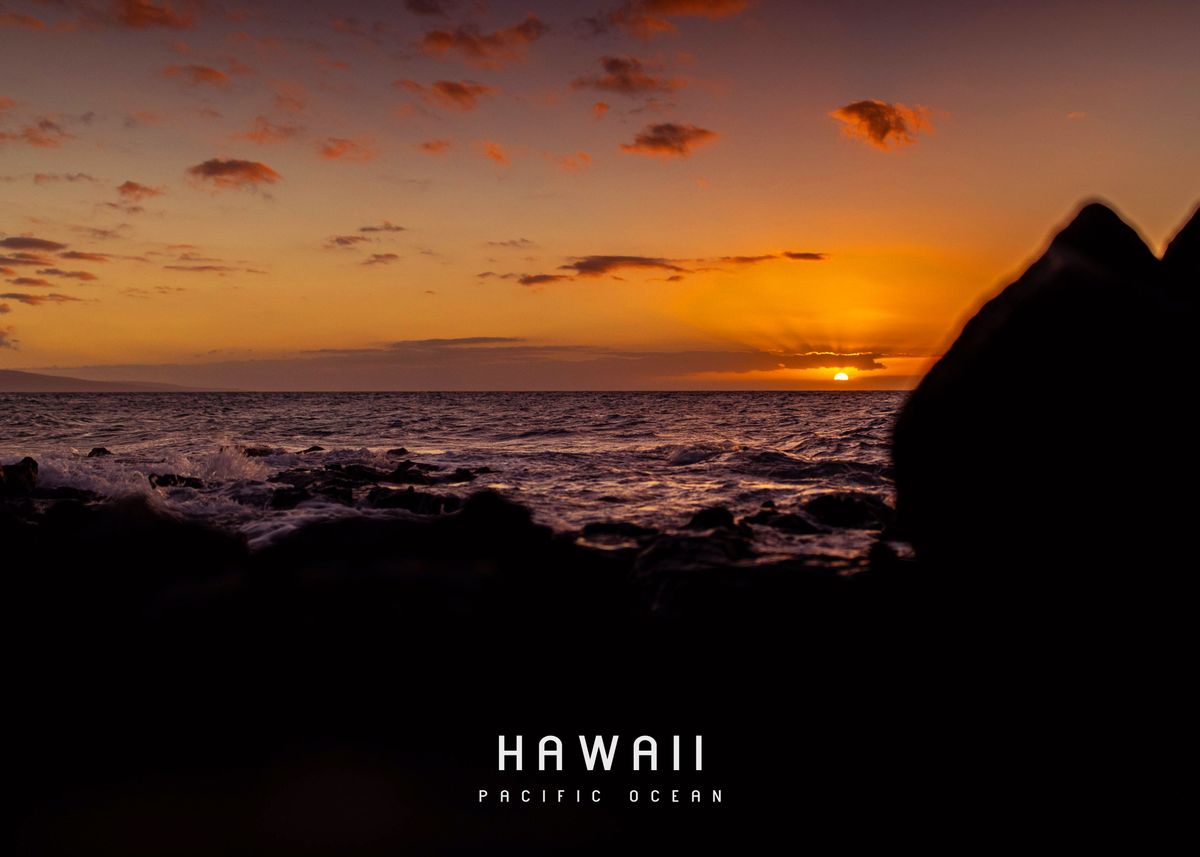 'Hawaii ' Poster, picture, metal print, paint by Travel Addict | Displate