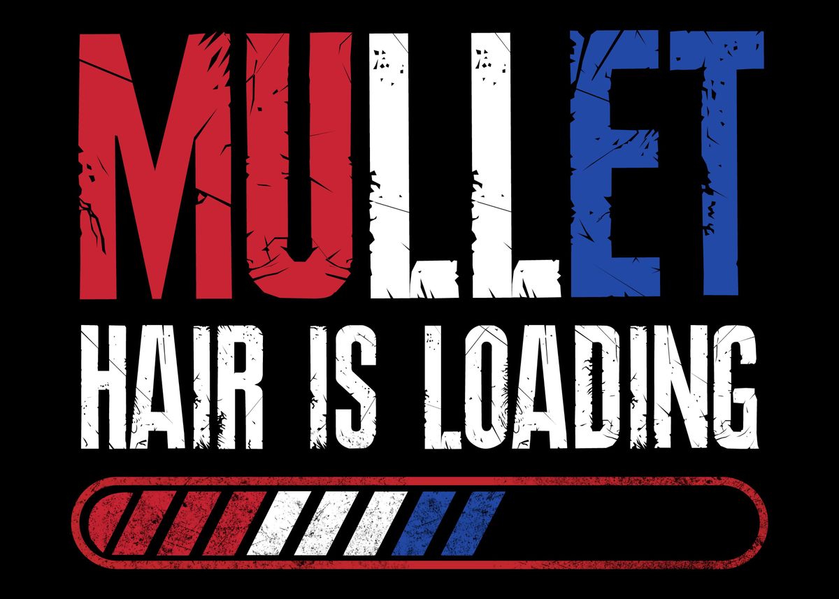 'Mullet' Poster, picture, metal print, paint by CrazySquirrel | Displate