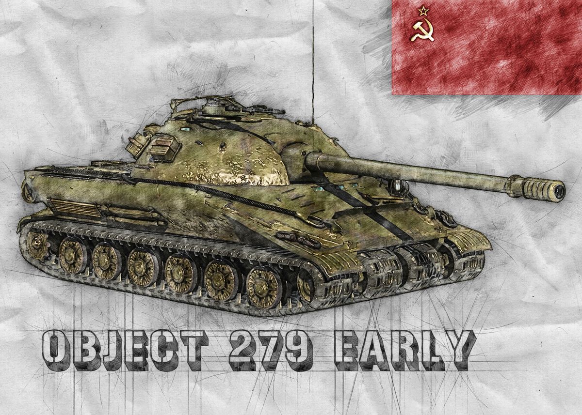 'Object 279 early' Poster, picture, metal print, paint by Pixxelworks ...