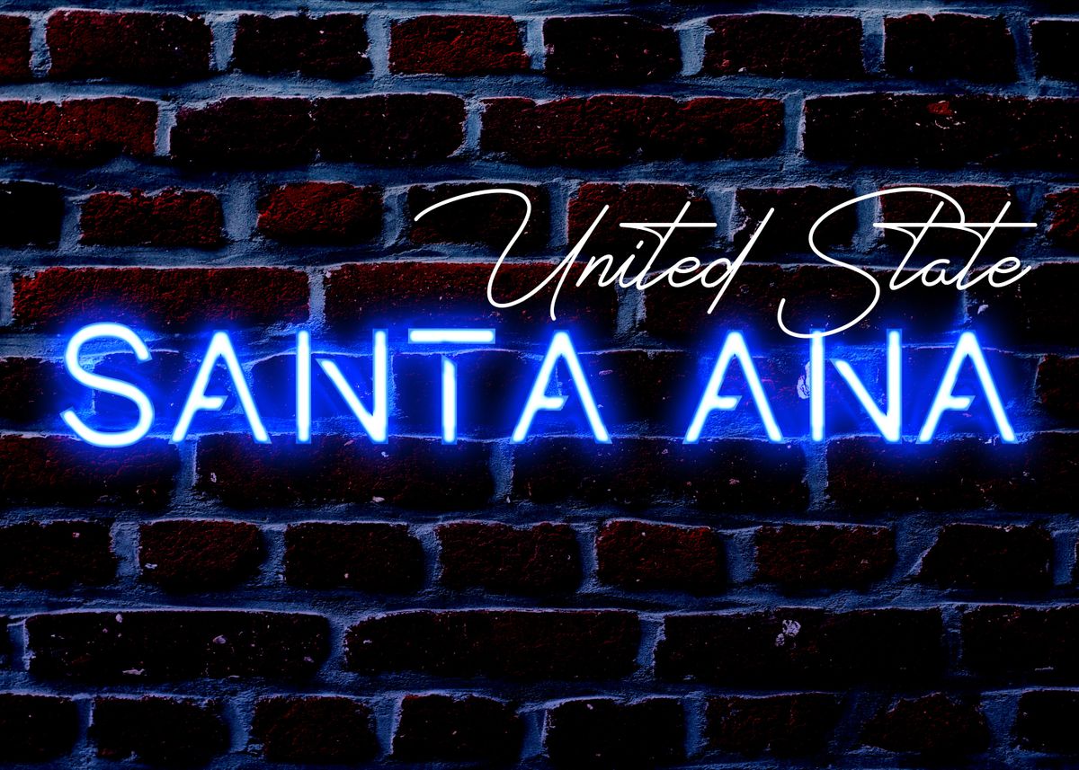 'Santa Ana' Poster, picture, metal print, paint by Wasi Blond | Displate