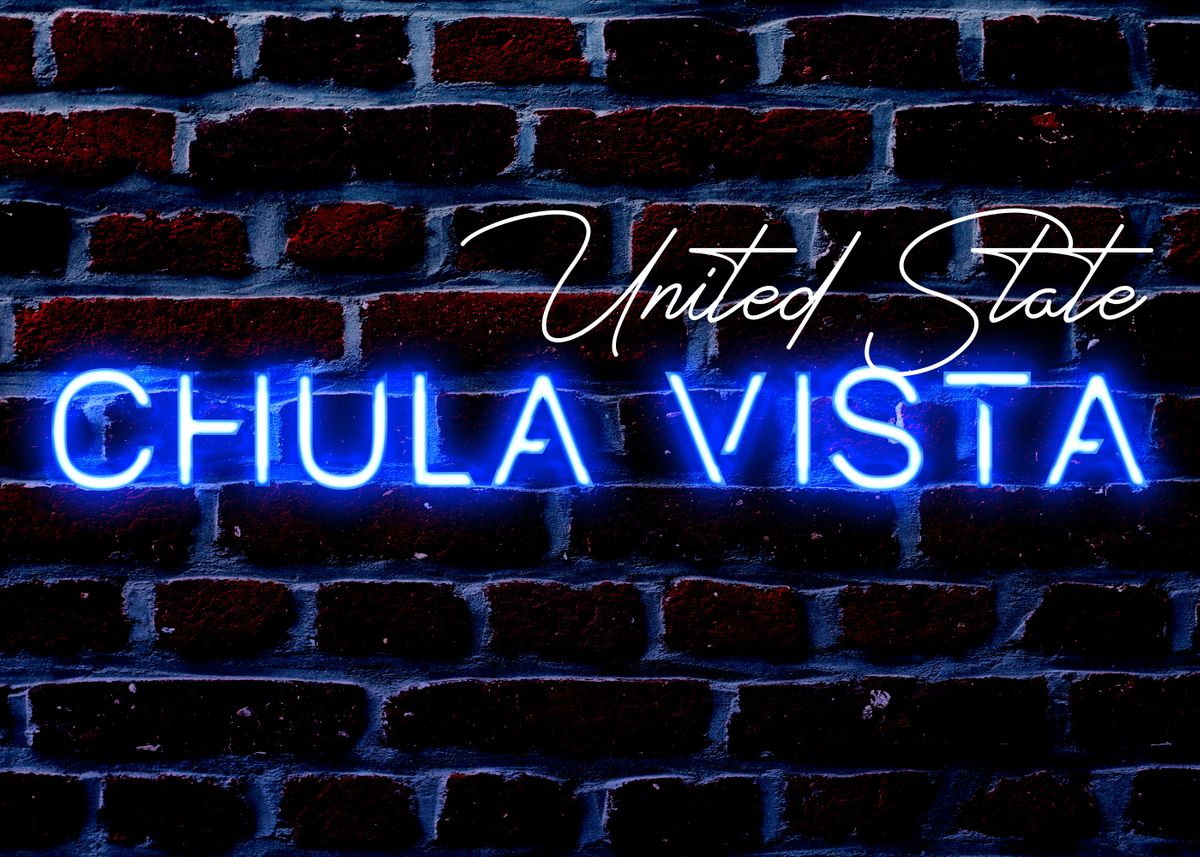 'Chula Vista' Poster by Wasi Blond | Displate