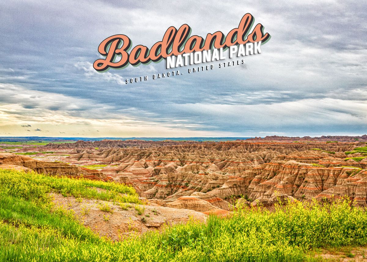 'Badlands National Park' Poster, picture, metal print, paint by Gestalt ...
