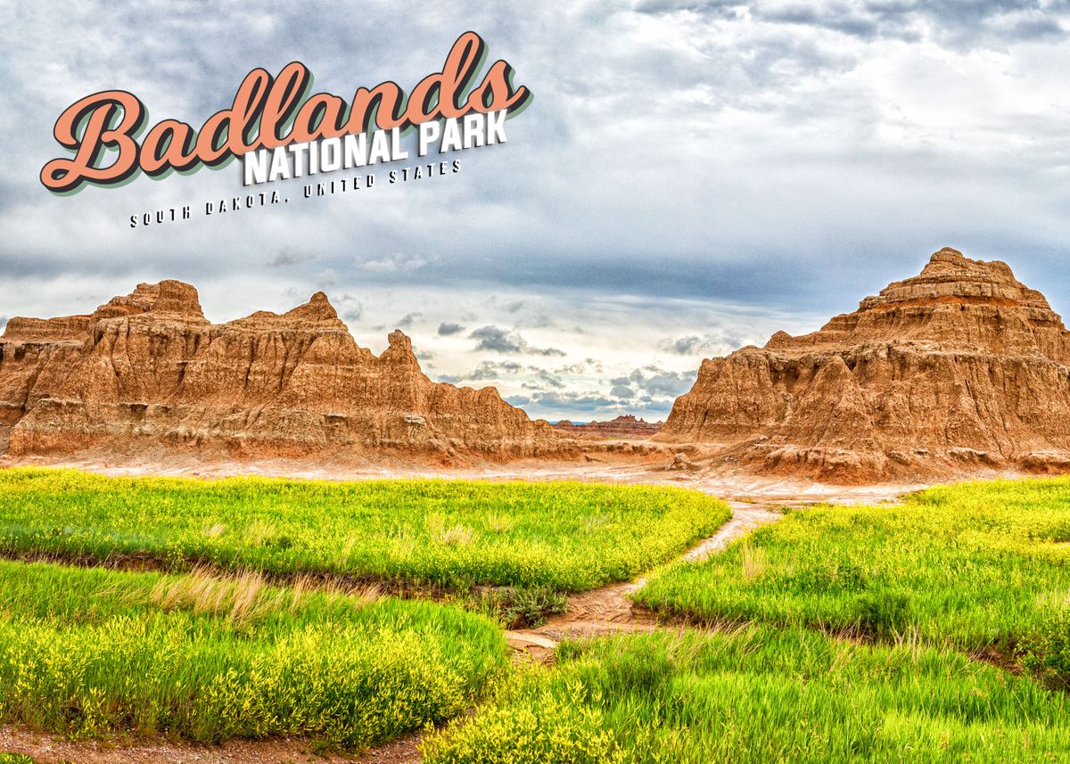 'Badlands National Park' Poster by Gestalt Imagery | Displate