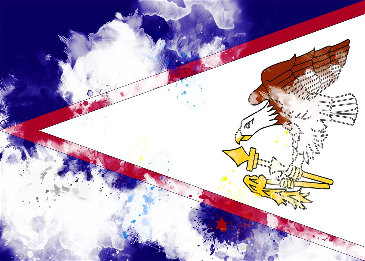 'American Samoa' Poster, picture, metal print, paint by Eli Cassin ...